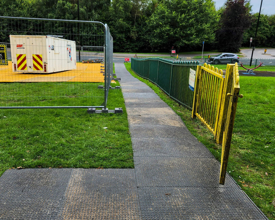 Pedestrian Walkways & Temporary Walkway Mats | GroundGuards USA