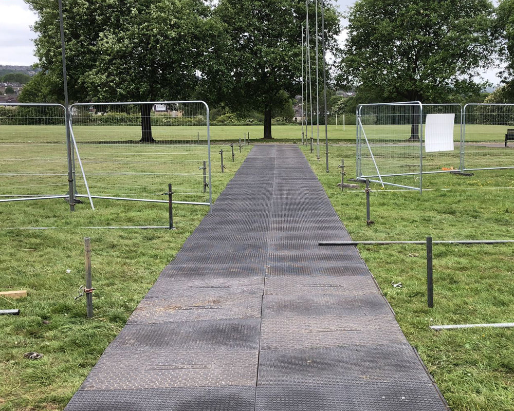 Pedestrian Walkways & Temporary Walkway Mats | GroundGuards USA