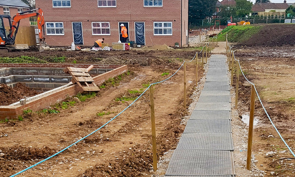 Pedestrian Walkways & Temporary Walkway Mats | GroundGuards USA